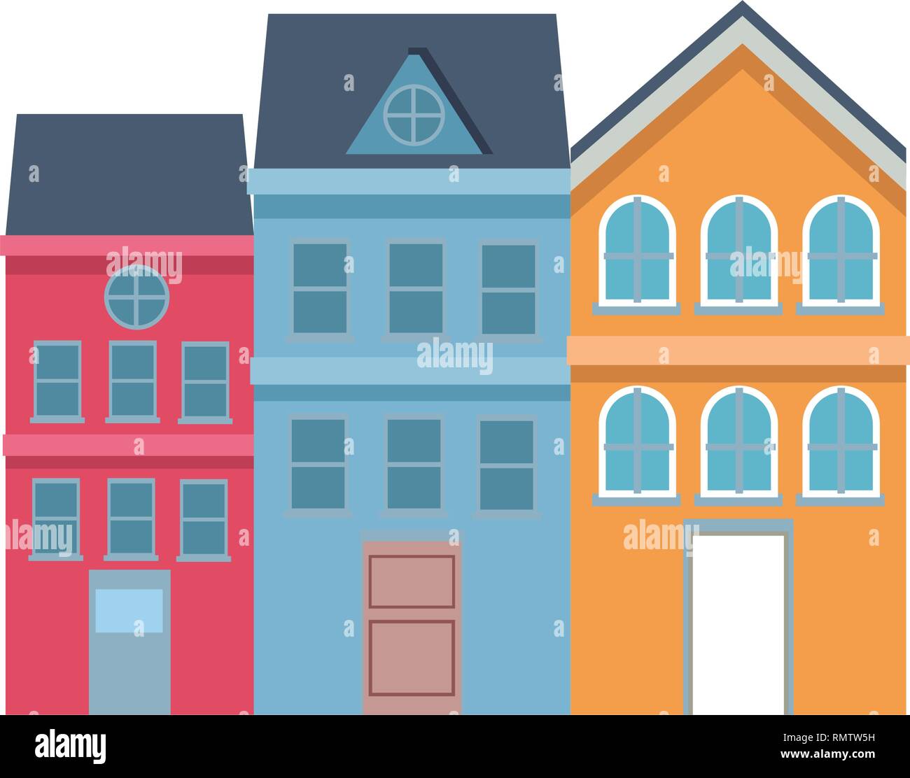 neighbors house modern Stock Vector Image & Art - Alamy