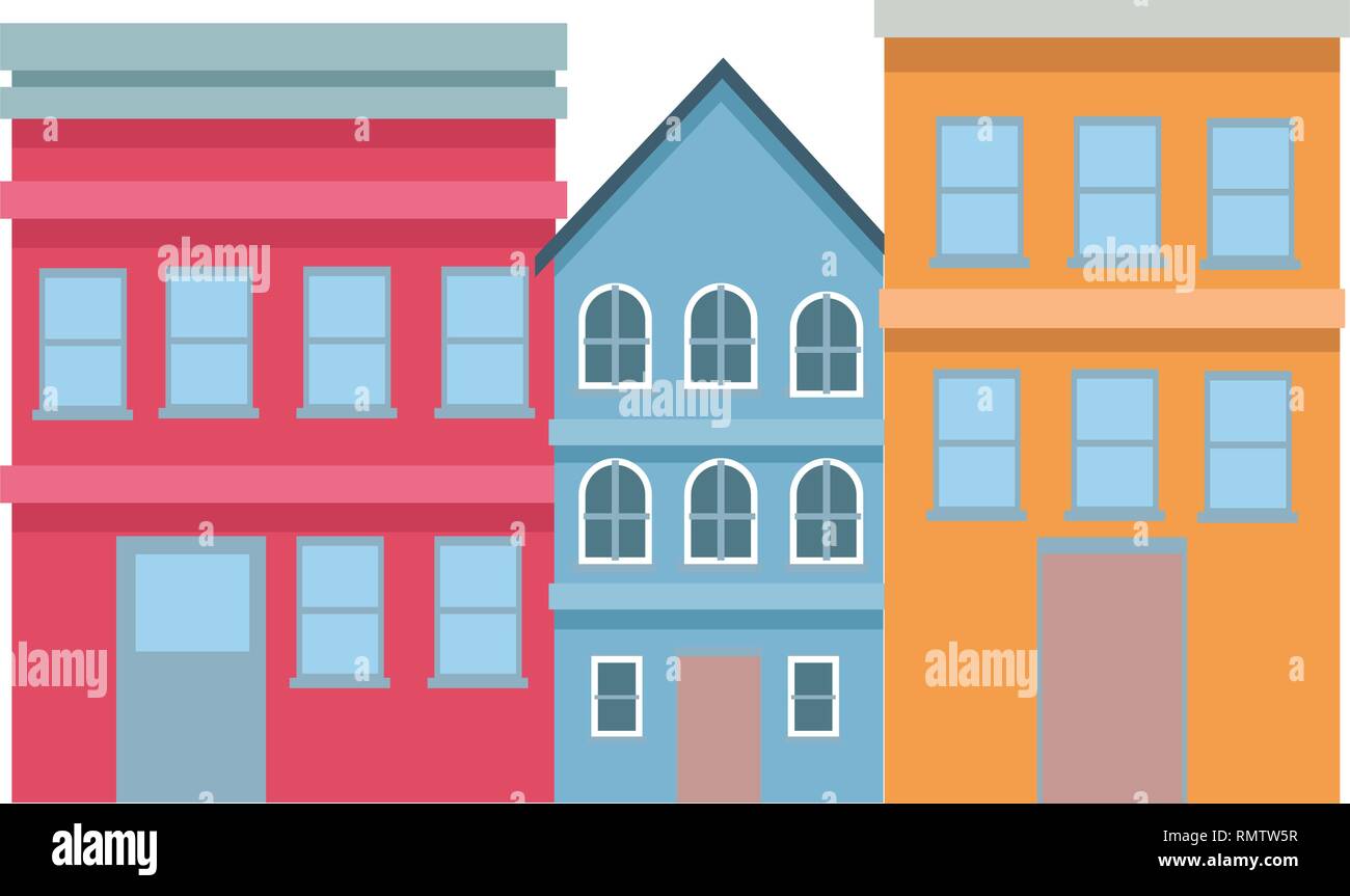 neighbors house modern Stock Vector Image & Art - Alamy