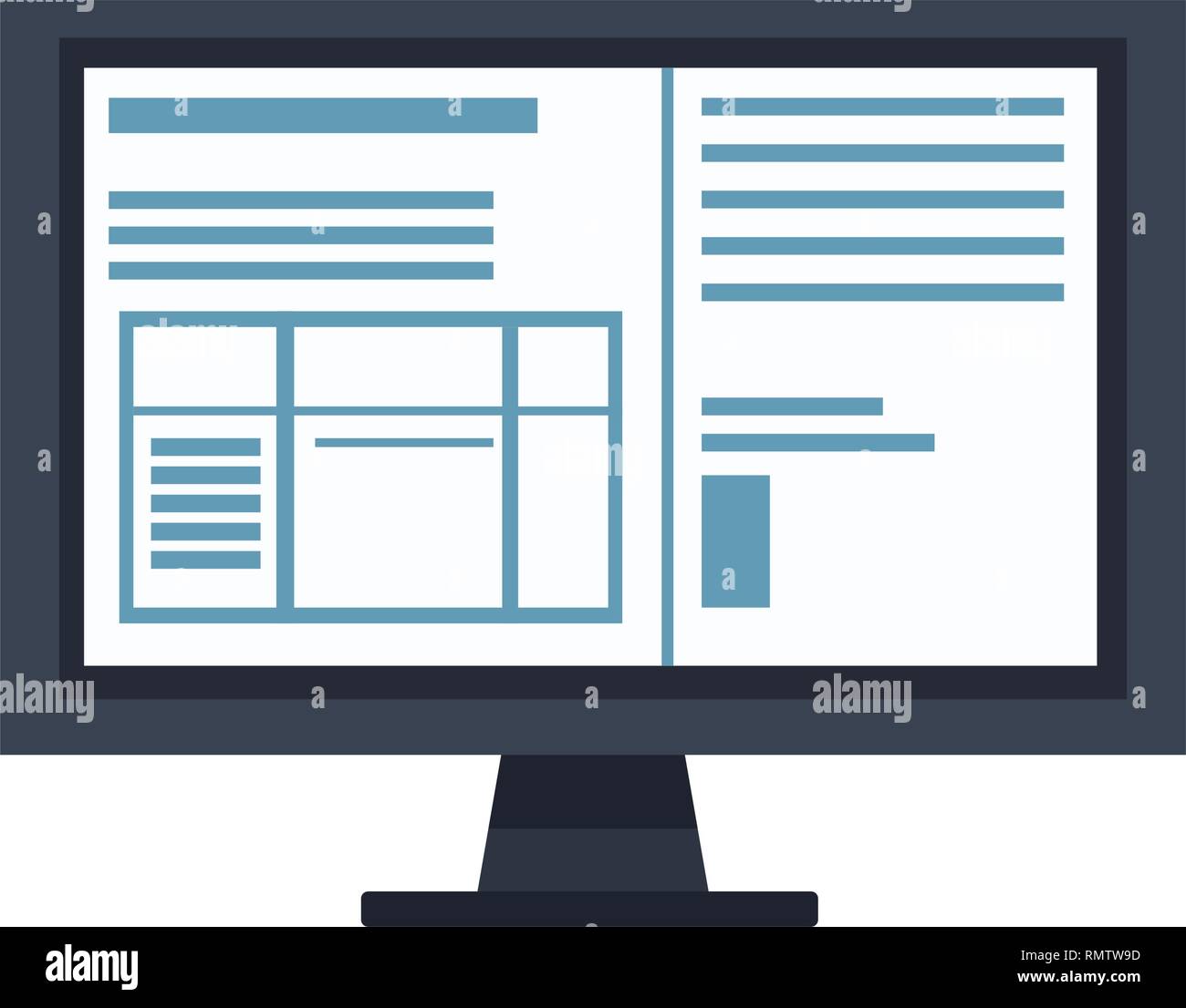 computer screen technology Stock Vector Image & Art - Alamy