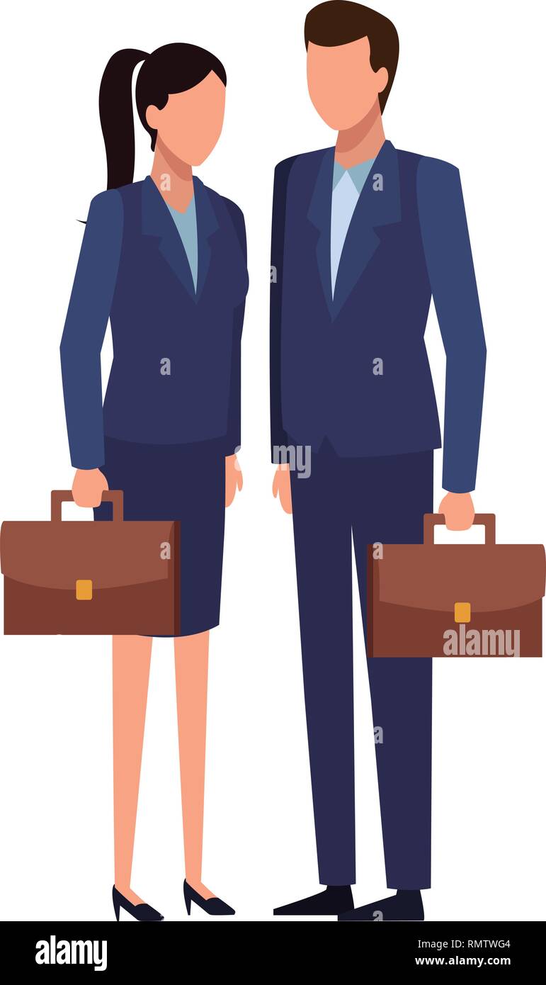 business team briefcase faceless Stock Vector Image & Art - Alamy