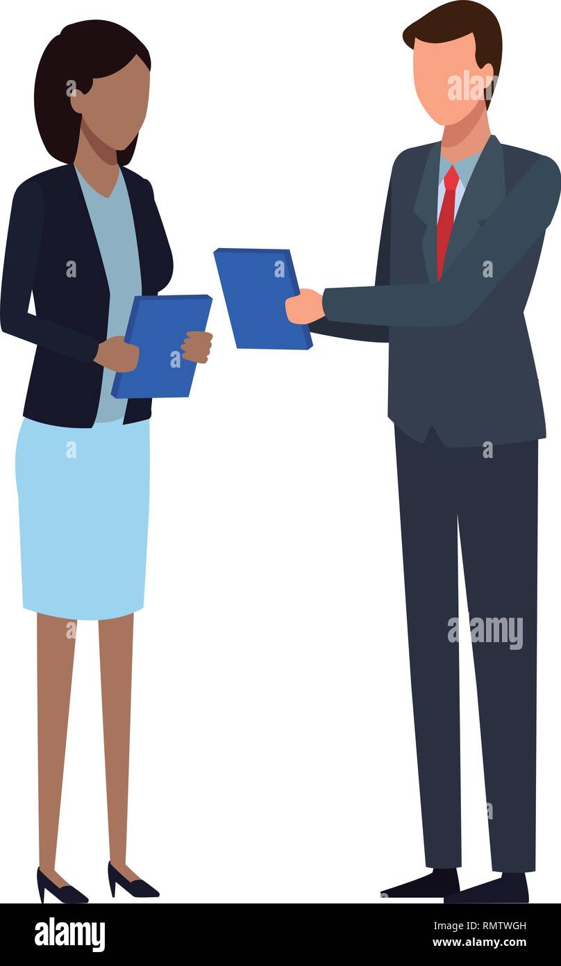 business team conversation faceless Stock Vector Image & Art - Alamy
