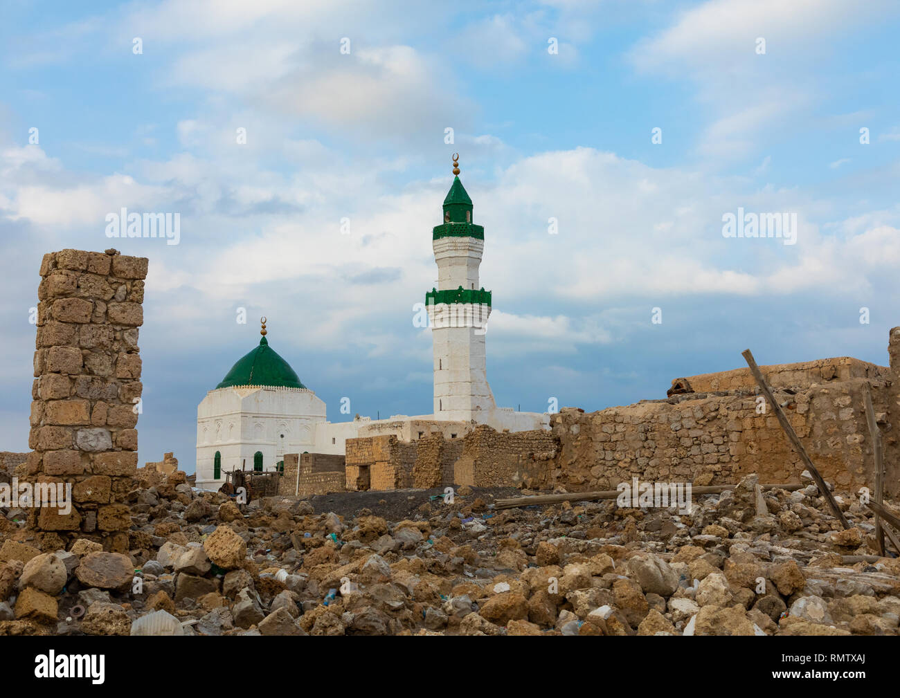 El-Geyf mosque, Red Sea State, Suakin, Sudan Stock Photo - Alamy