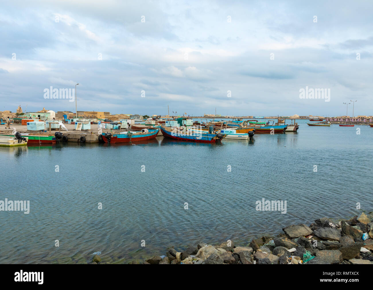 Fishing boats in the port, Red Sea State, Suakin, Sudan Stock Photo - Alamy