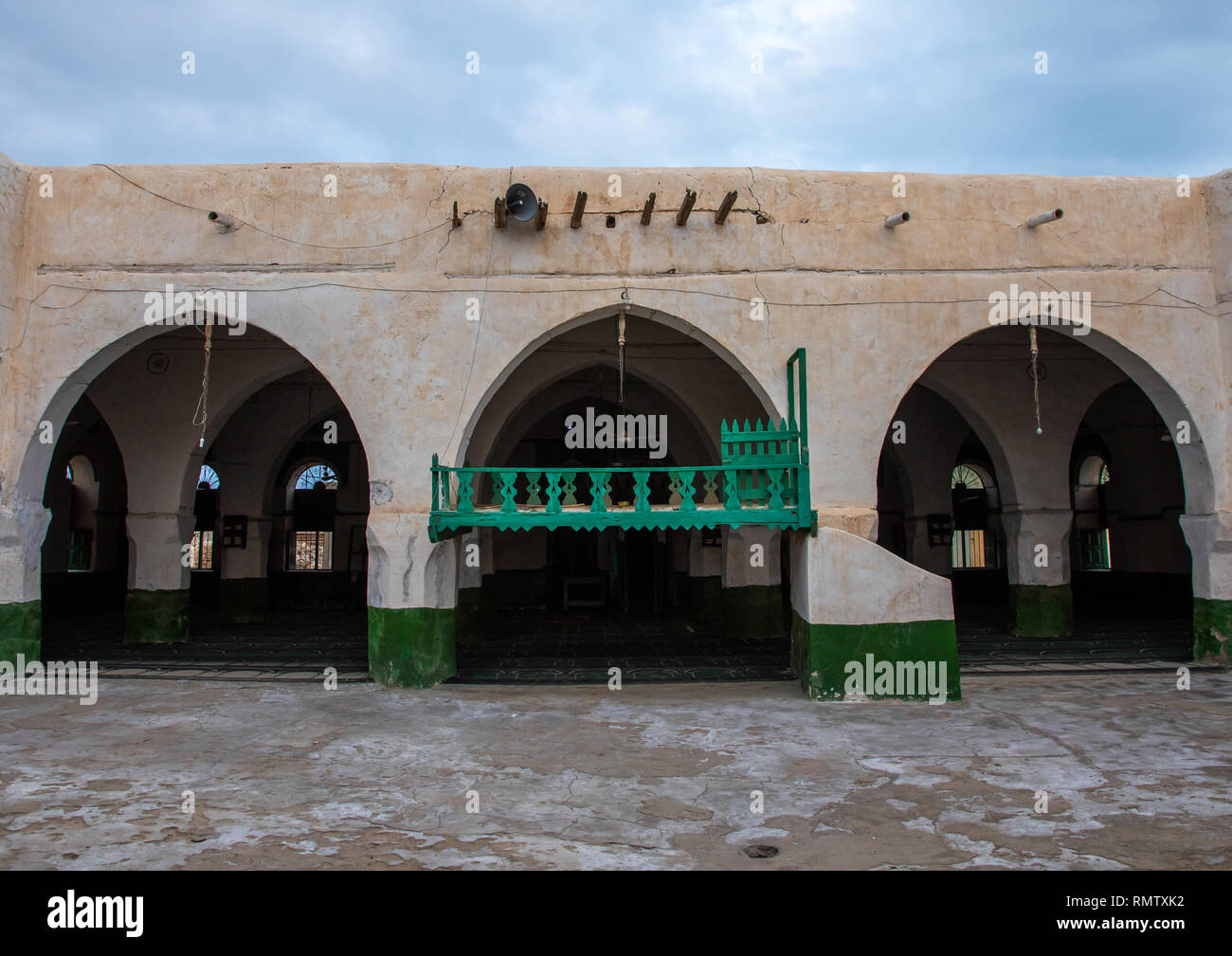 El-Geyf mosque prayer hall, Red Sea State, Suakin, Sudan Stock Photo ...