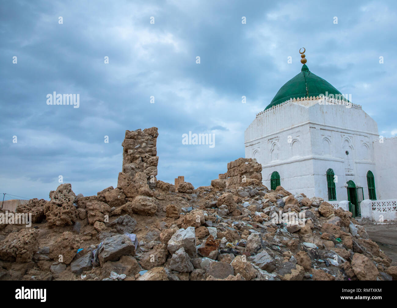 El-Geyf mosque, Red Sea State, Suakin, Sudan Stock Photo - Alamy