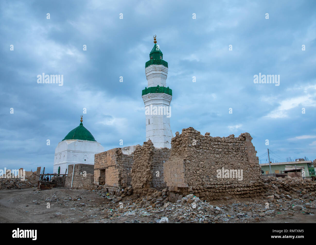 El-Geyf mosque, Red Sea State, Suakin, Sudan Stock Photo - Alamy