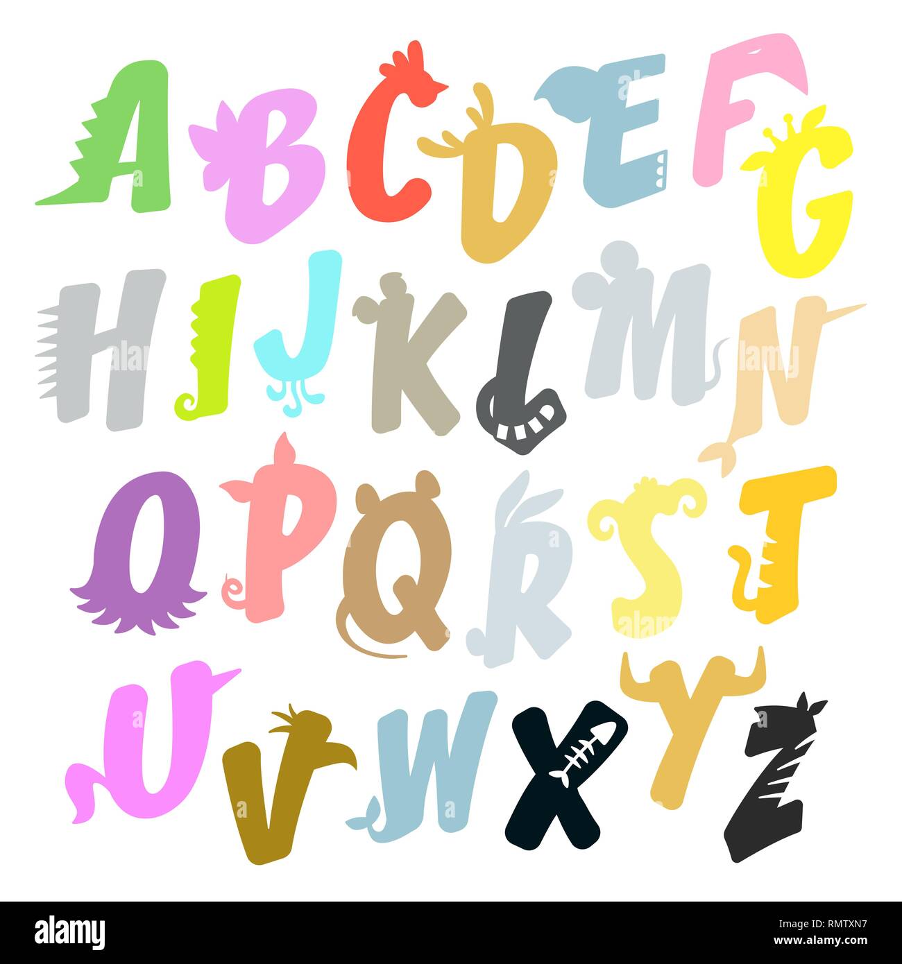 Alphabet animals hi-res stock photography and images - Alamy