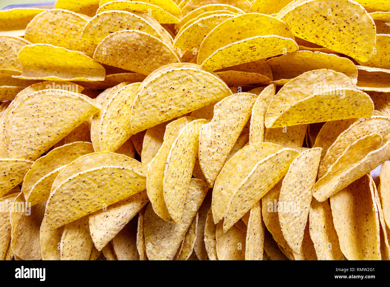 A pile of taco shells Stock Photo - Alamy