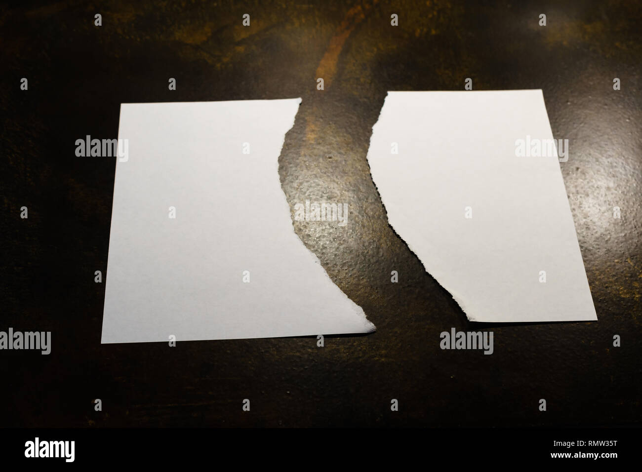 Torn paper page with writing hi-res stock photography and images - Alamy