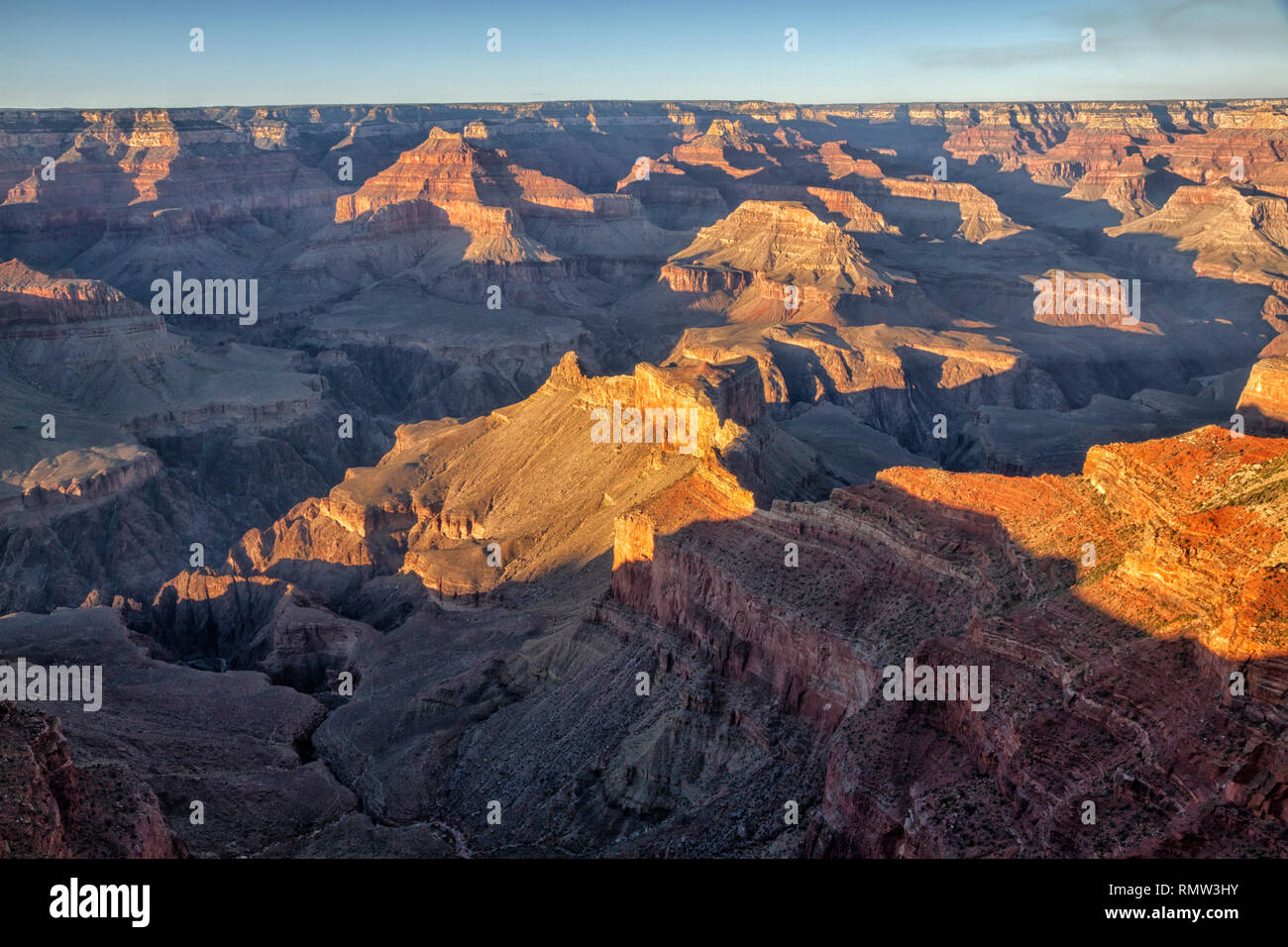 Colorful cliff faces and deep canyon views of Grand Canyon National ...