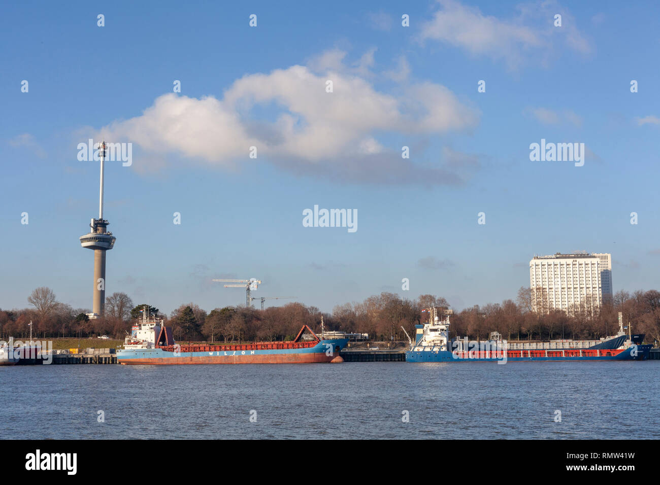Rotterdam skyline view from euromast hi-res stock photography and ...