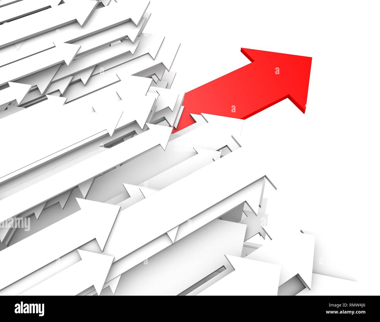 Career success arrow, way forward Stock Photo - Alamy