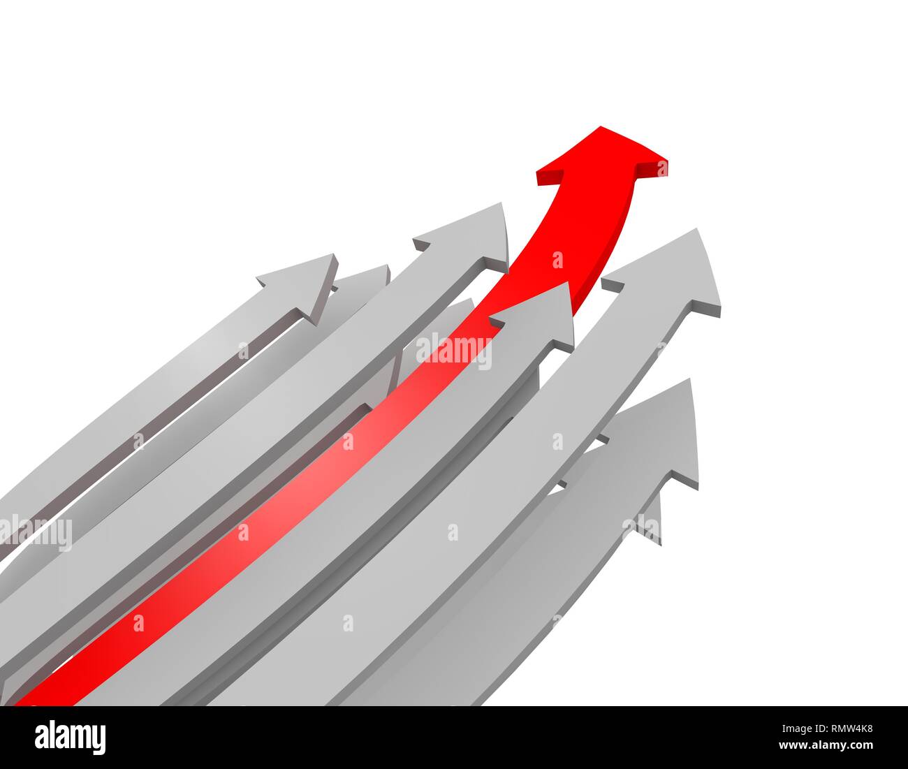 Career success arrow, way forward Stock Photo - Alamy