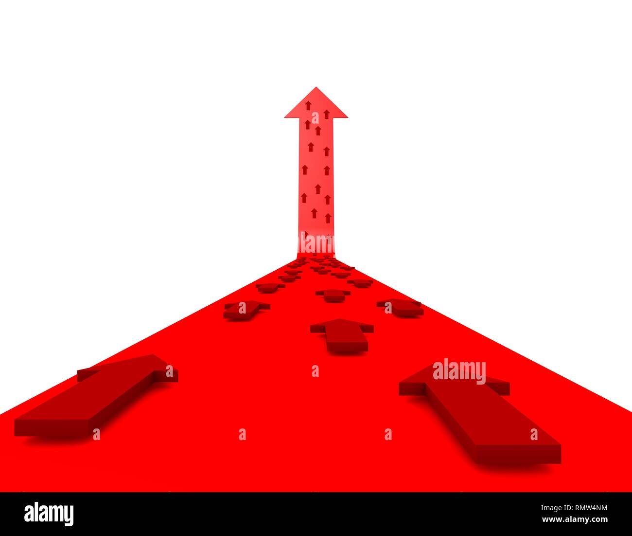 Career success arrow, way forward Stock Photo - Alamy