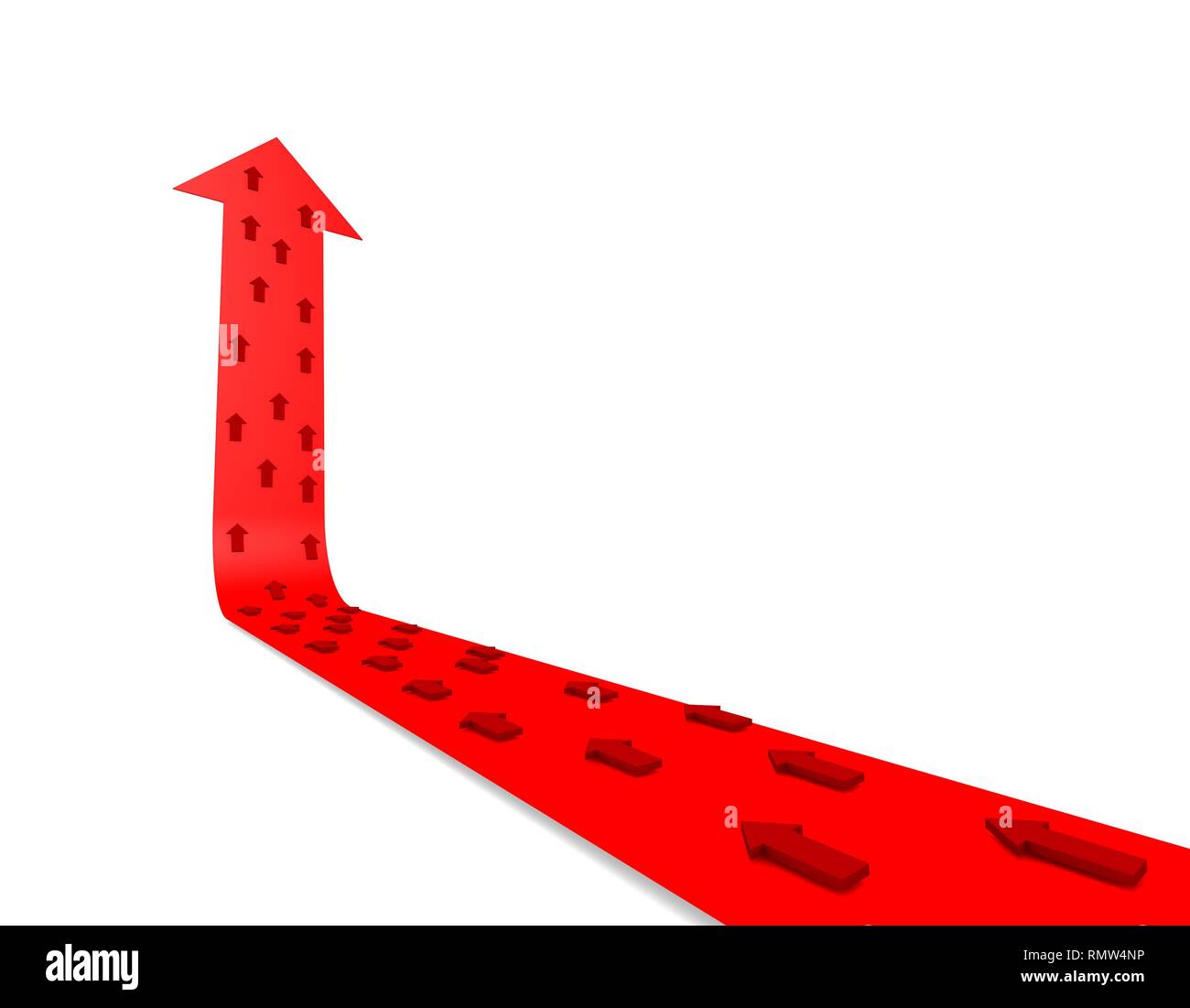 Career success arrow, way forward Stock Photo - Alamy