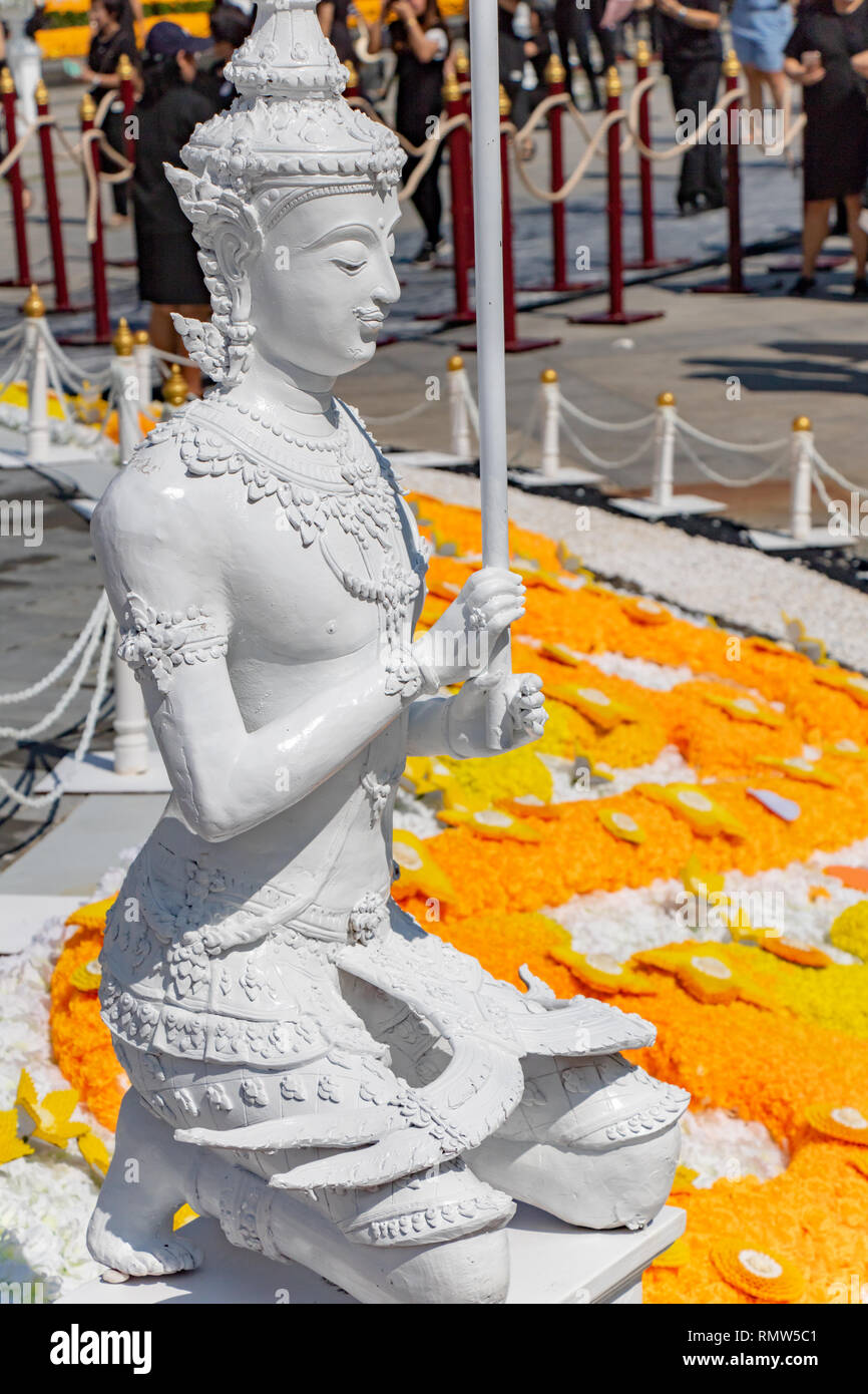 The mythological figures of the Hindu religion. The statues of God ...