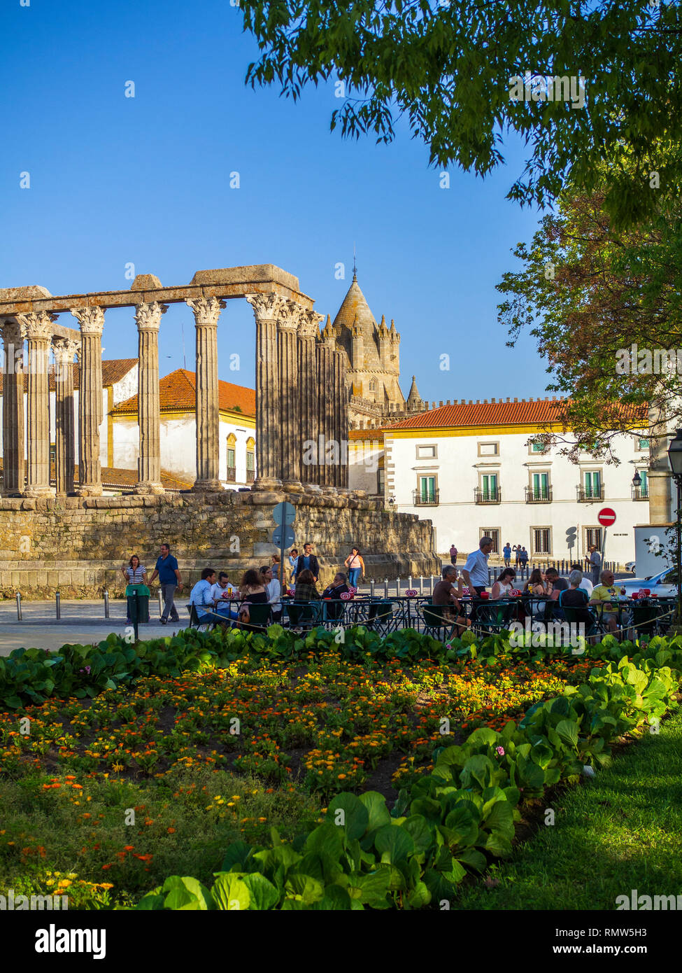 The Roman Temple of Évora, also known as the Templo de Diana, an ...
