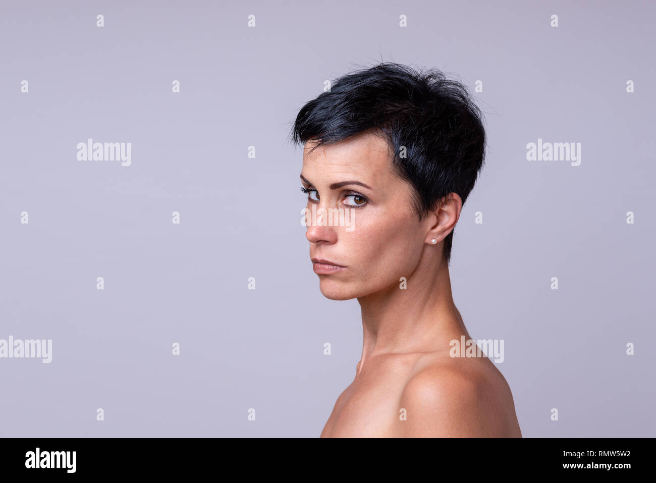 Suspicious woman hi-res stock photography and images - Alamy