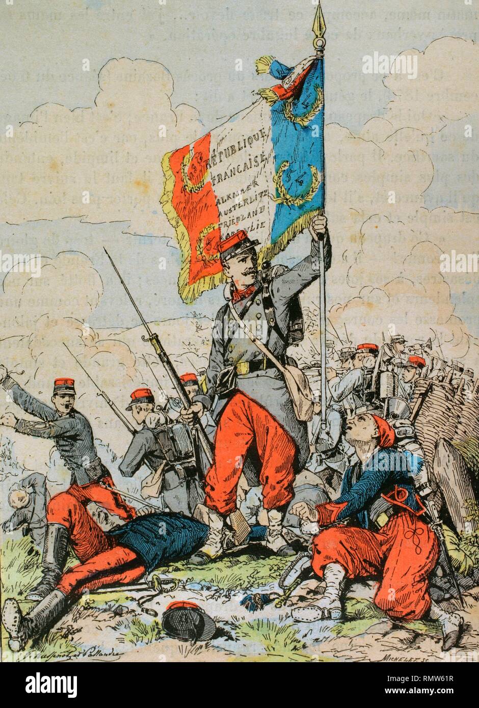 Plantando La Bandera Militar