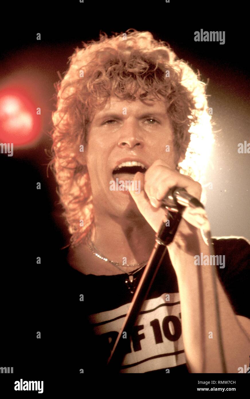 Singer of the Joe Perry Project is shown performing on stage during a ...