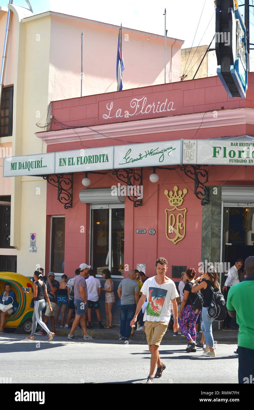 Havana Cuba - La Floridita - the famous restaurant bar is the ...