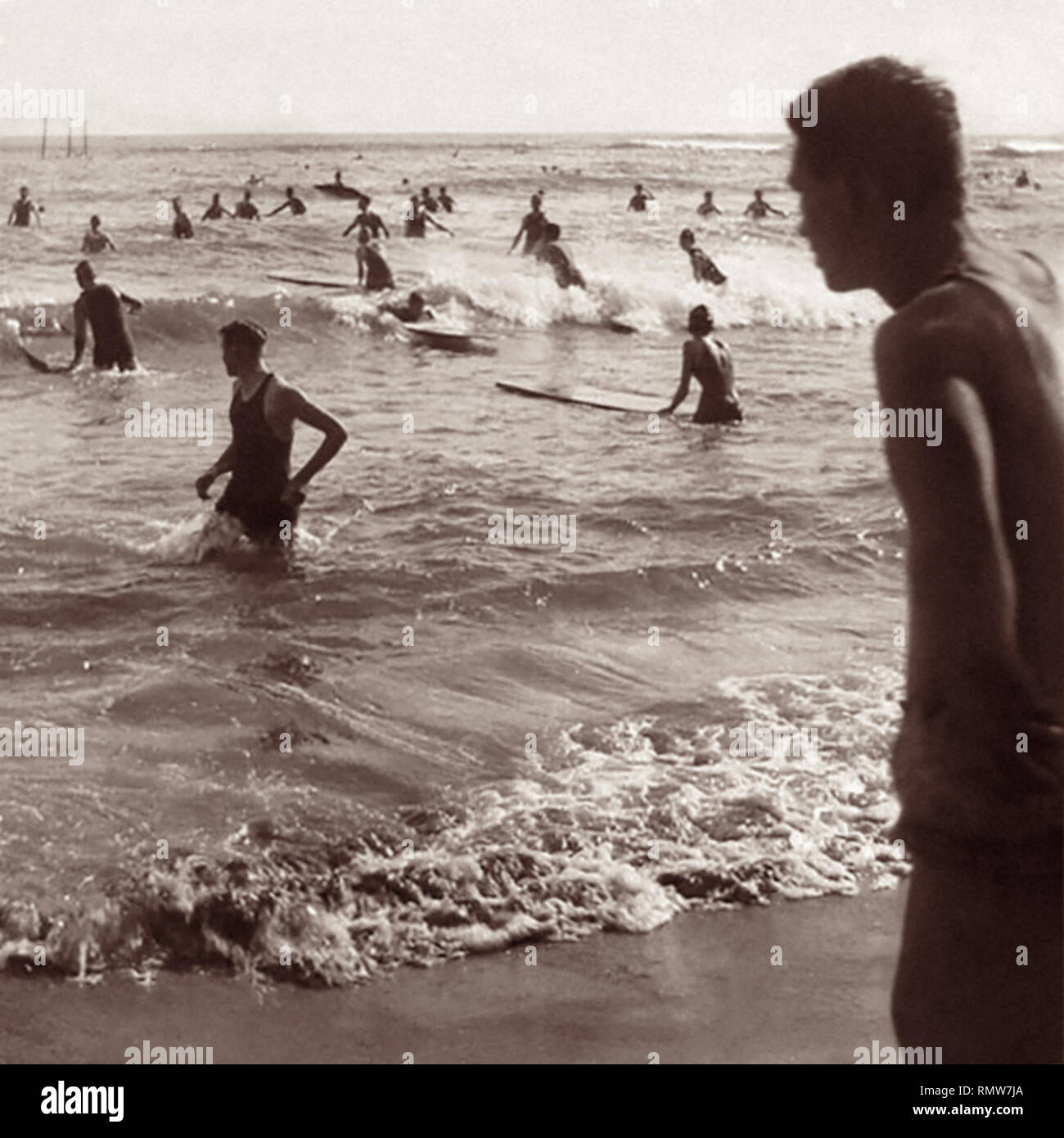 Waikiki 1920s hi-res stock photography and images - Alamy