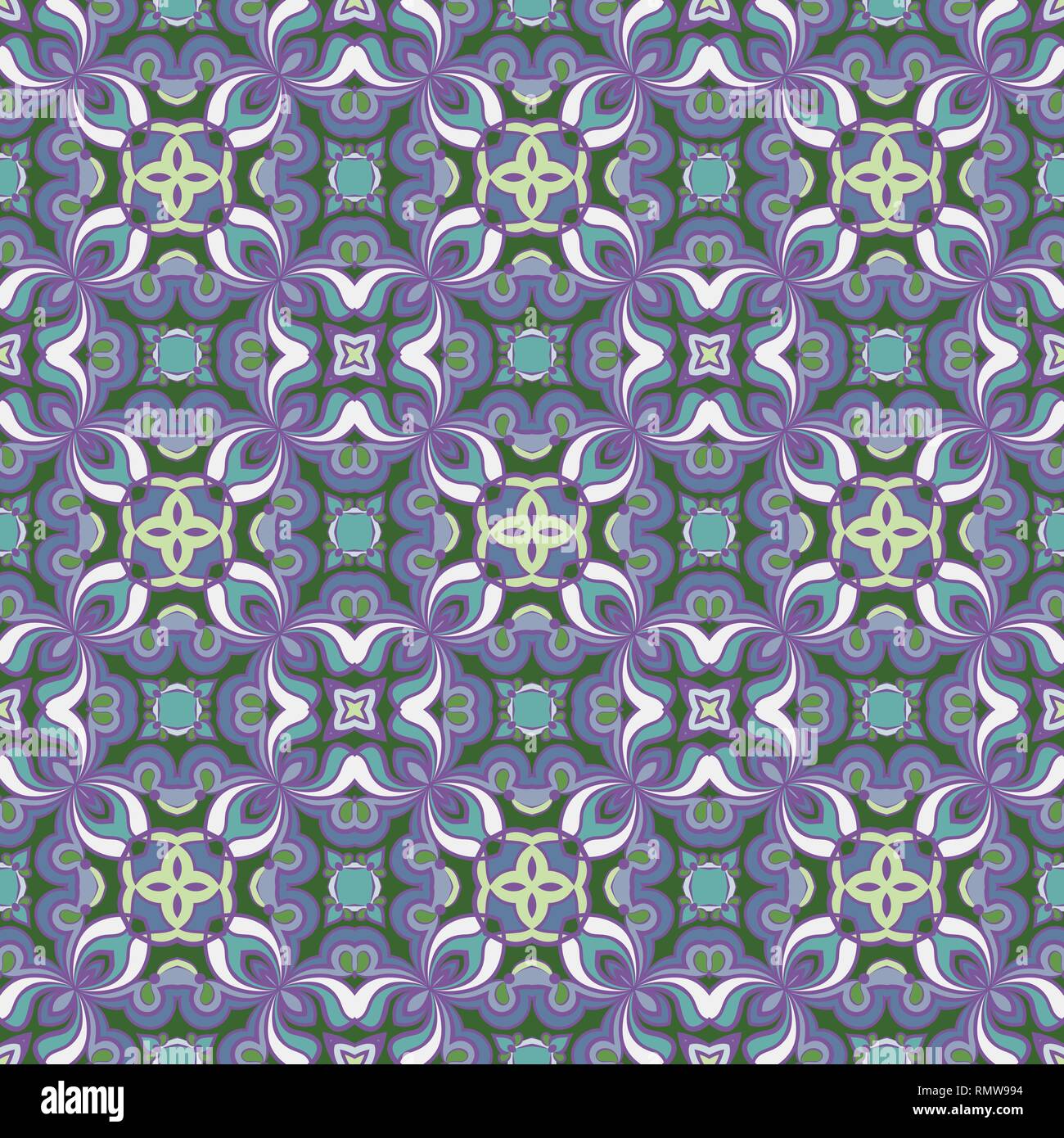 Seamless pattern of curling vines and twisted lines in oriental style ...