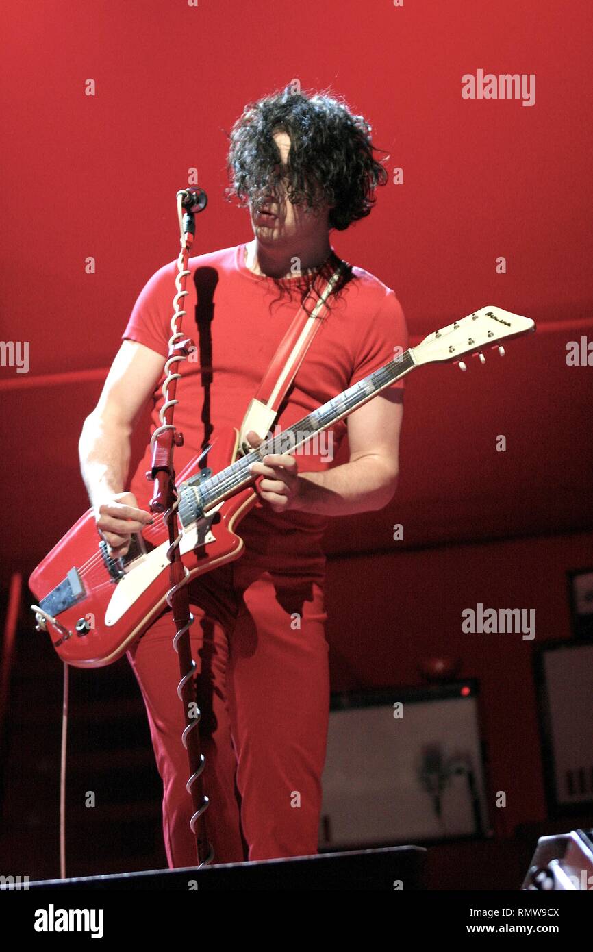 Singer, songwriter and guitarist Jack White of the rock band The White ...
