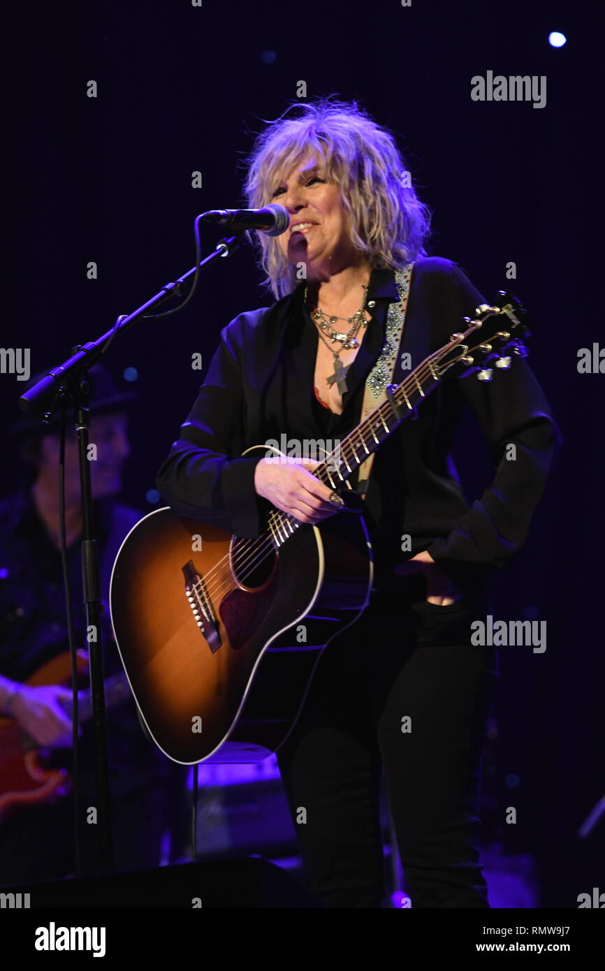 Singer, songwriter and guitarist Lucinda Williams is shown performing ...