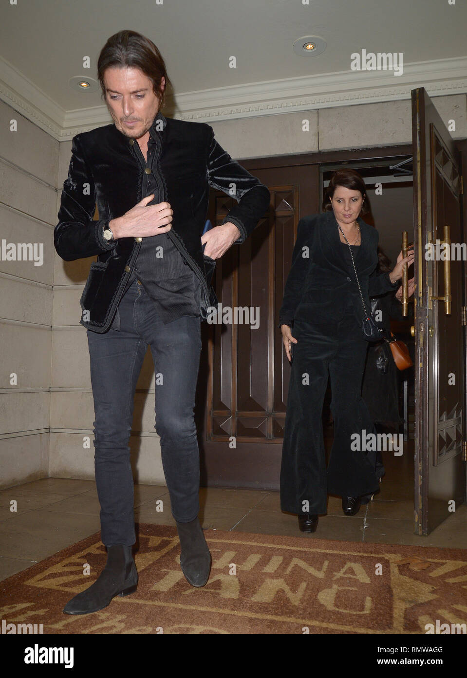 Celebrities attend Kate Moss's 45th birthday party held at China Tang ...