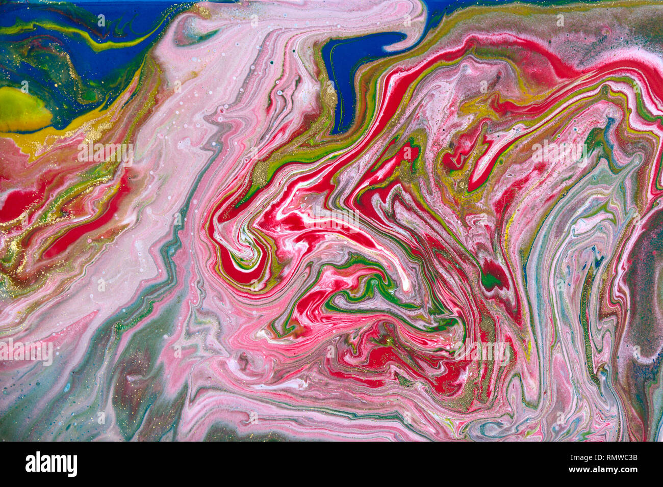 Pink and gold marbling pattern. Golden marble liquid texture Stock ...