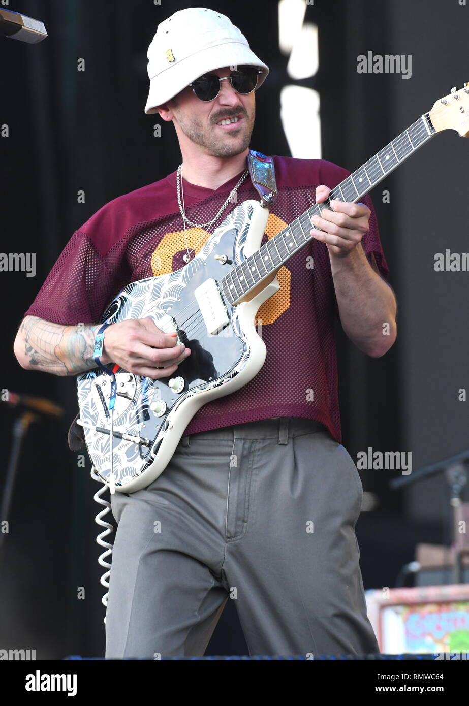 Singer & guitarist John Gourley is shown performing on stage during a ...