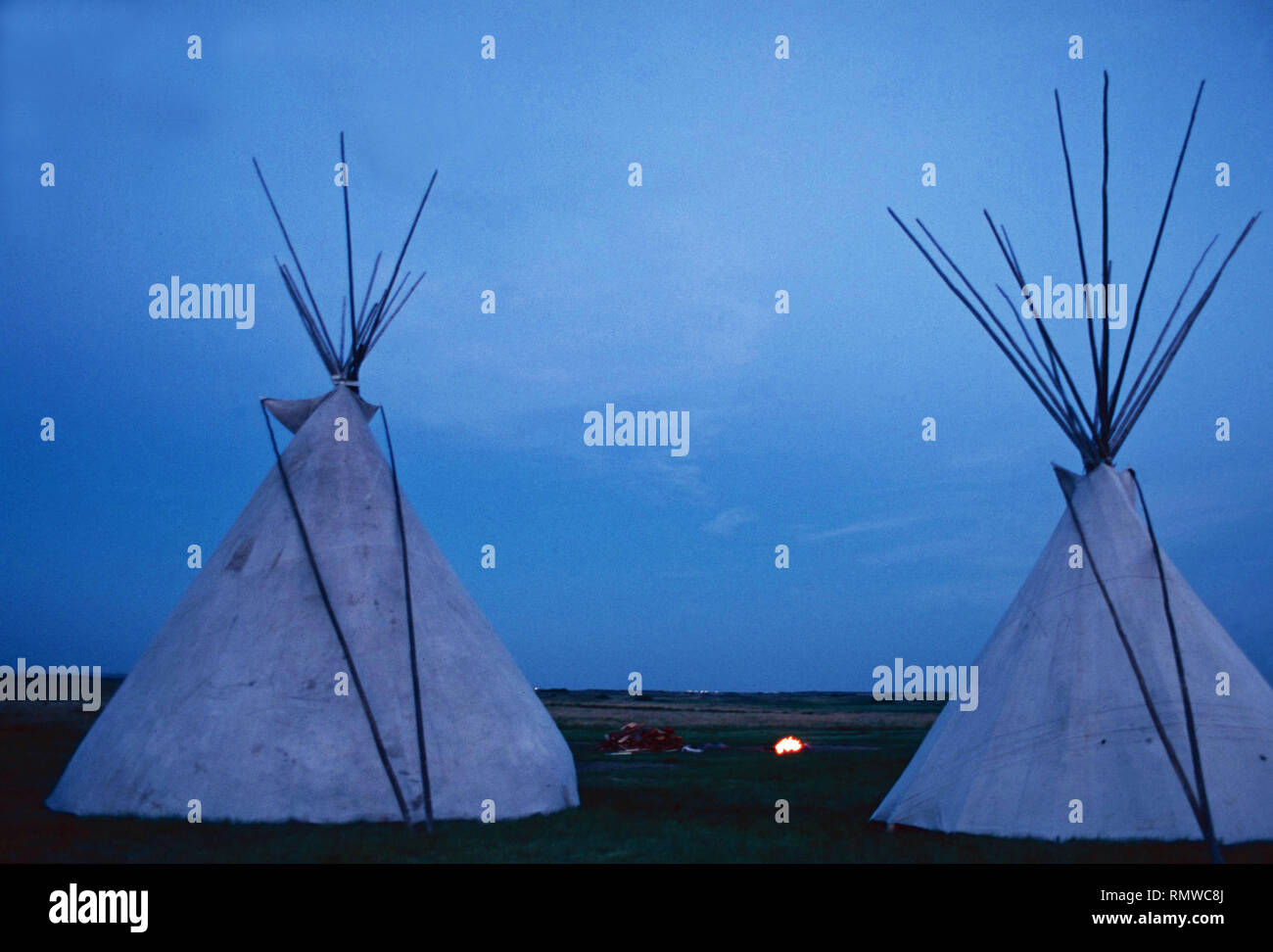 Fire teepee hi-res stock photography and images - Alamy
