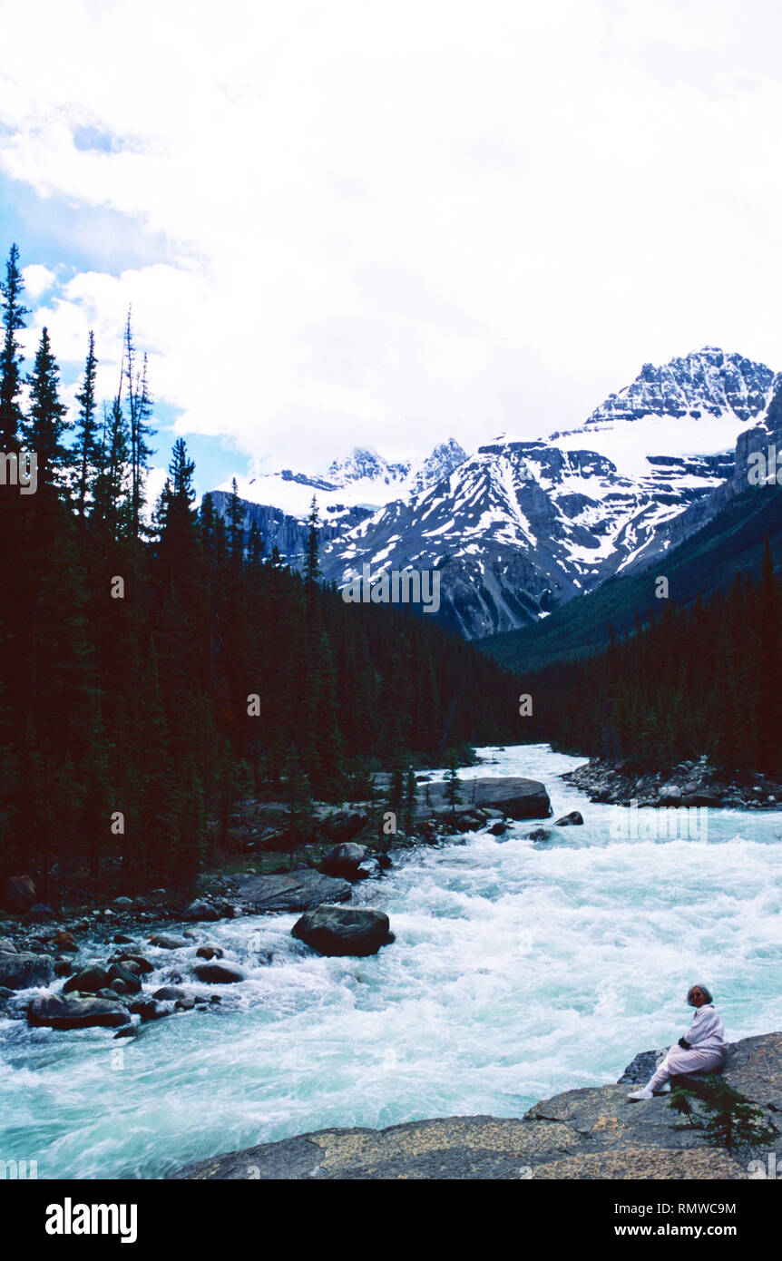 Mistaya River,Banff National Park,Alberta Stock Photo - Alamy