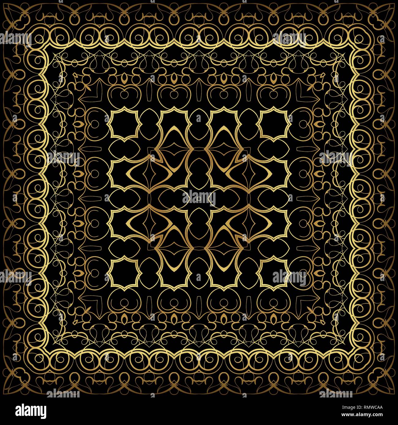 Gold shawl Stock Vector Images - Alamy