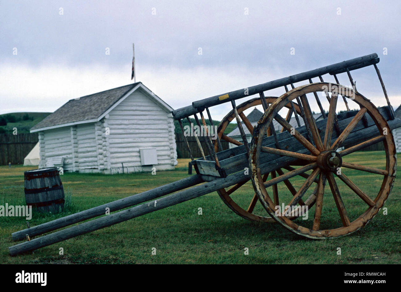 Settler's cart,Fort Walsh National Historic Park,Saskatchewan,Canada ...