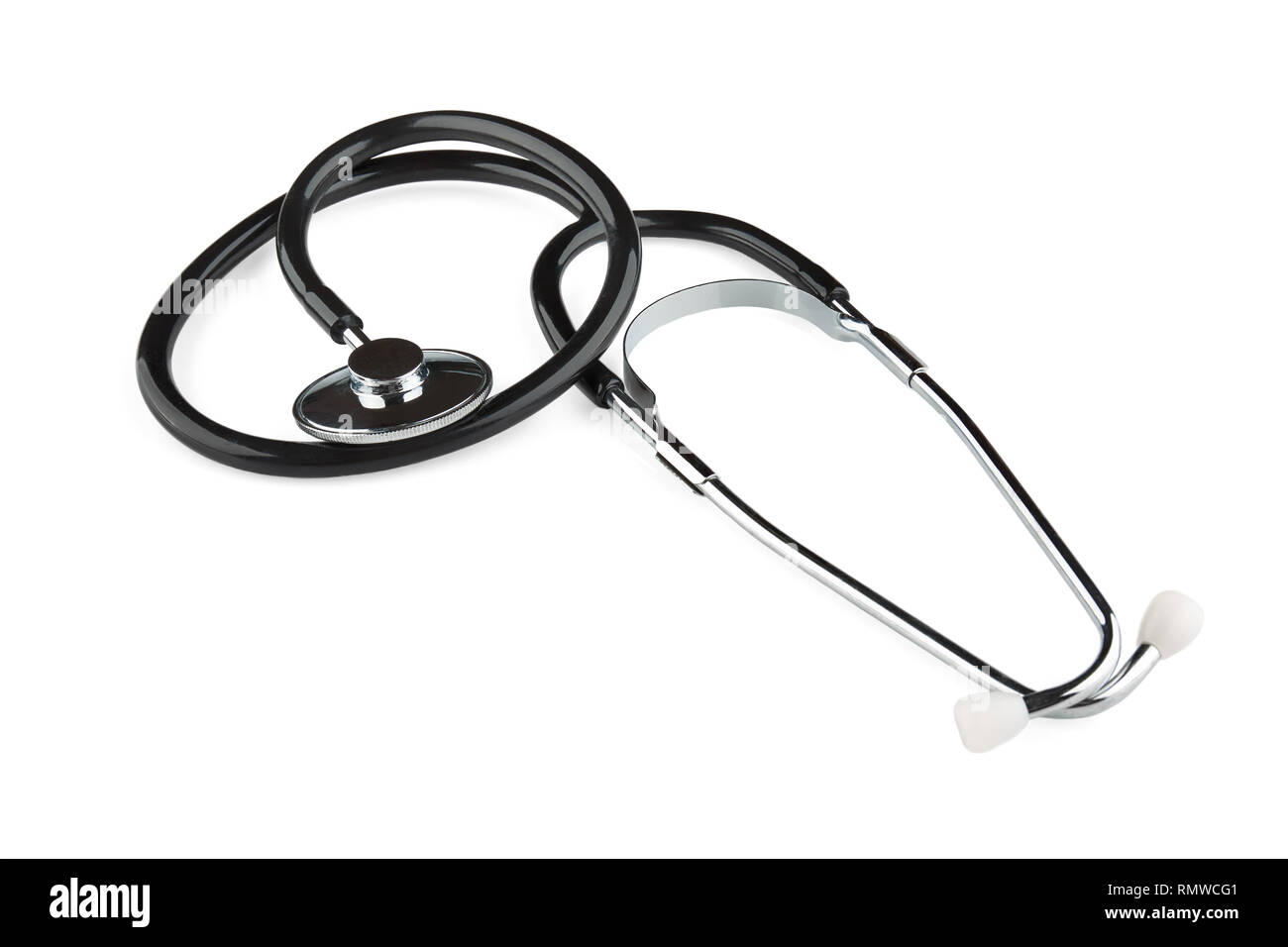 Close up photo of stethoscope. Isolated on white background Stock Photo ...