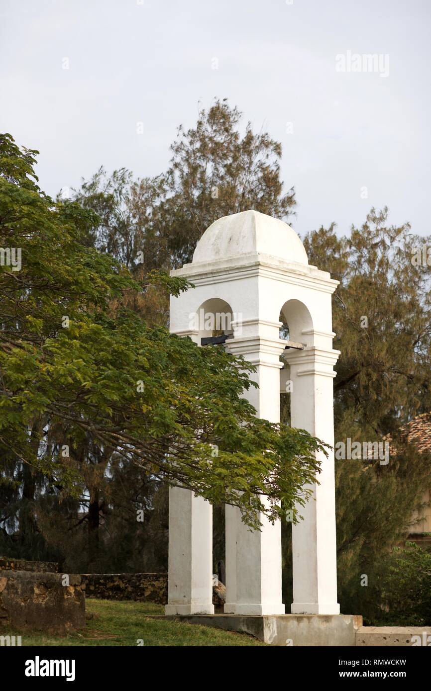 White historic bell tower Galle Fort Sri Lanka Stock Photo - Alamy