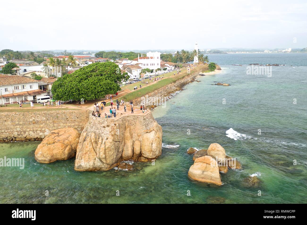 Aerial Galle Fort Sri Lanka Stock Photo - Alamy