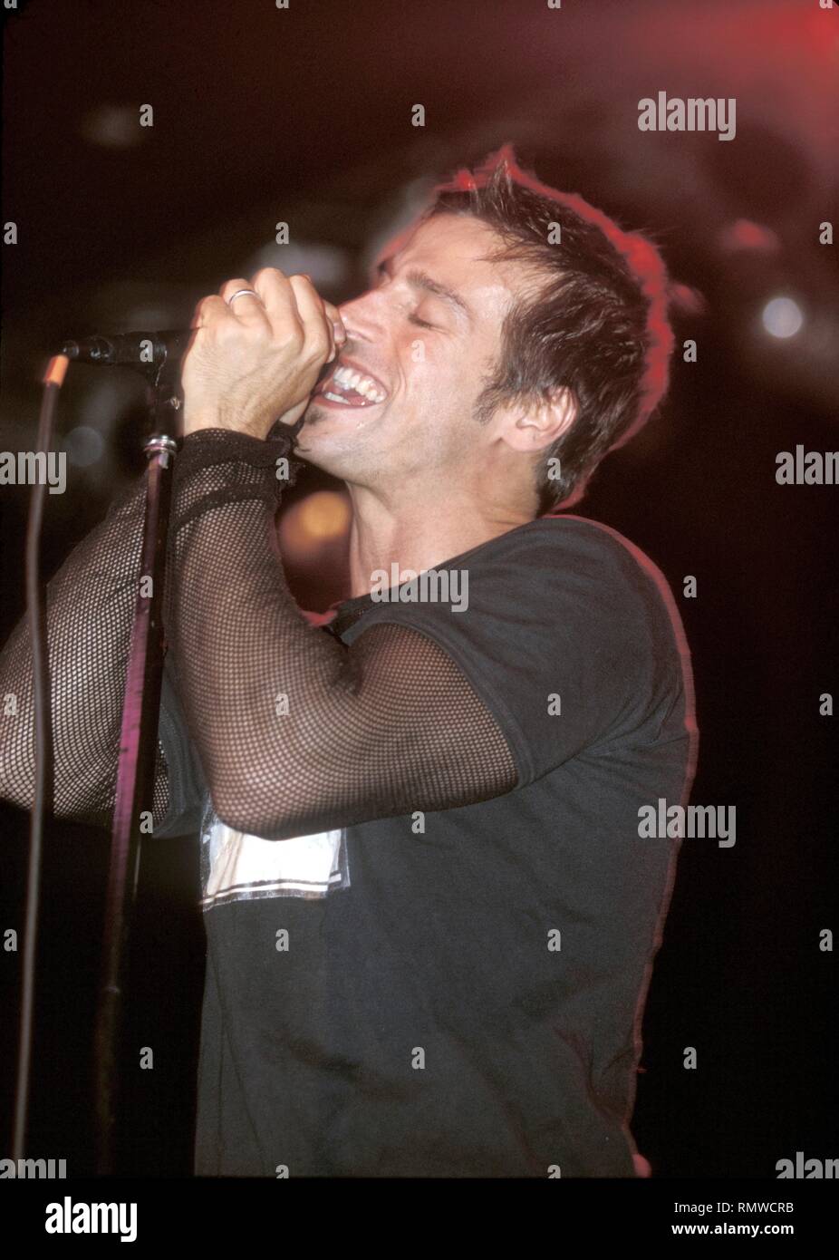 Singer and guitarist Raine Maida of the alternative rock band Our Lady ...