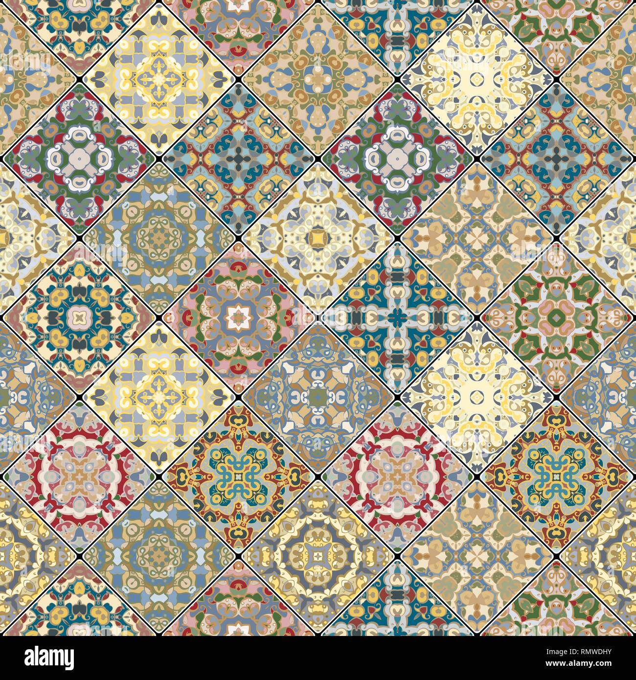 Decorative background in ethnic style. The rich decoration of abstract ...