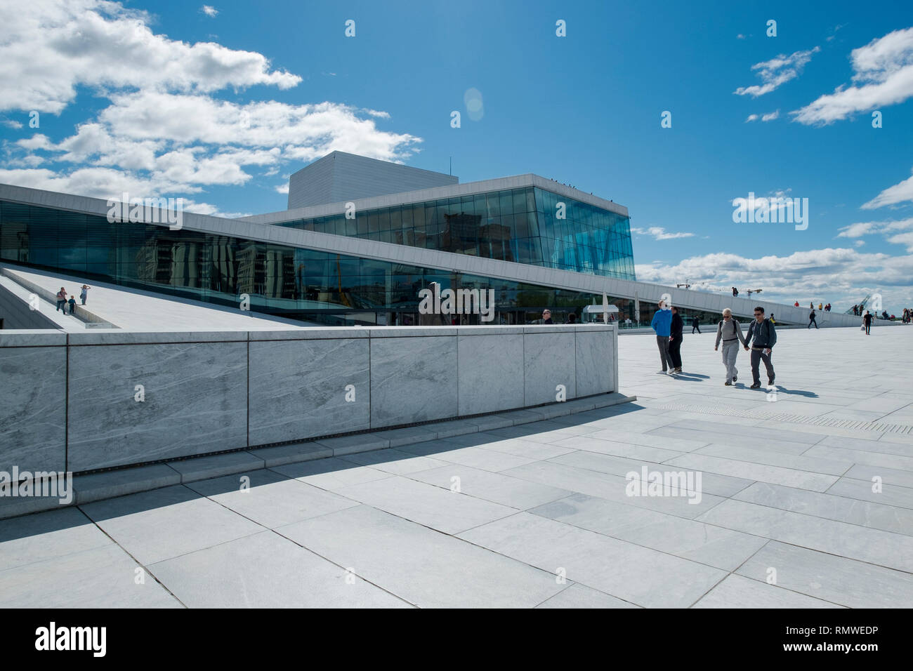 Outside Oslo's new Opera House in Norway Stock Photo - Alamy