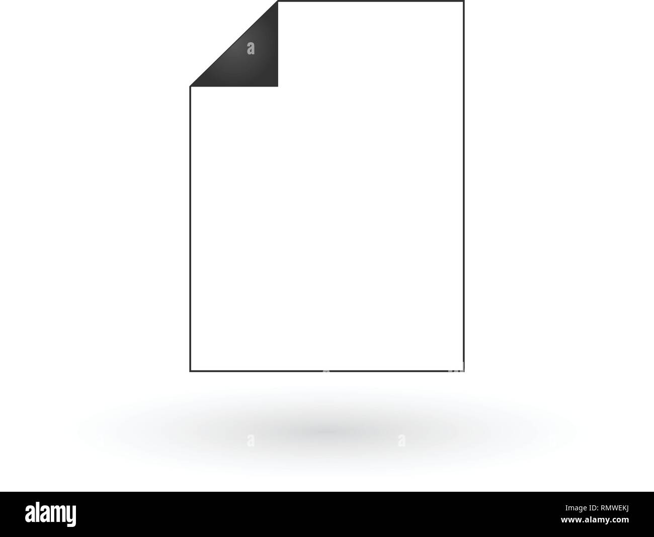 Document Management icon. Information File sign. Paper page concept ...