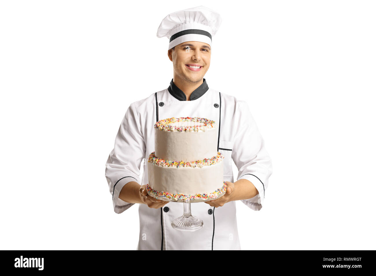Professional chef baking a cake hi-res stock photography and images - Alamy