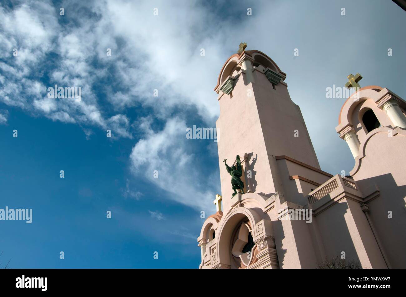 St Raphael Churce and Mission San Rafael Arcangel stand close to each ...