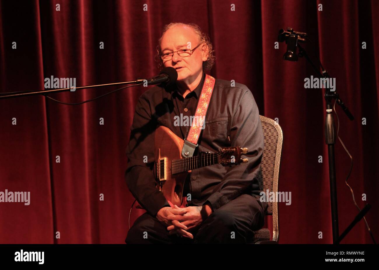 Singer, songwriter and guitarist Adrian Legg is shown performing on ...