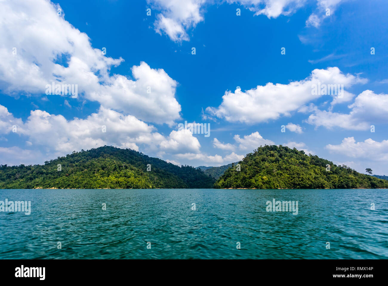 Khao Sok National Park, Cheow Lan Lake, Surat Thani, Thailand at sunny ...