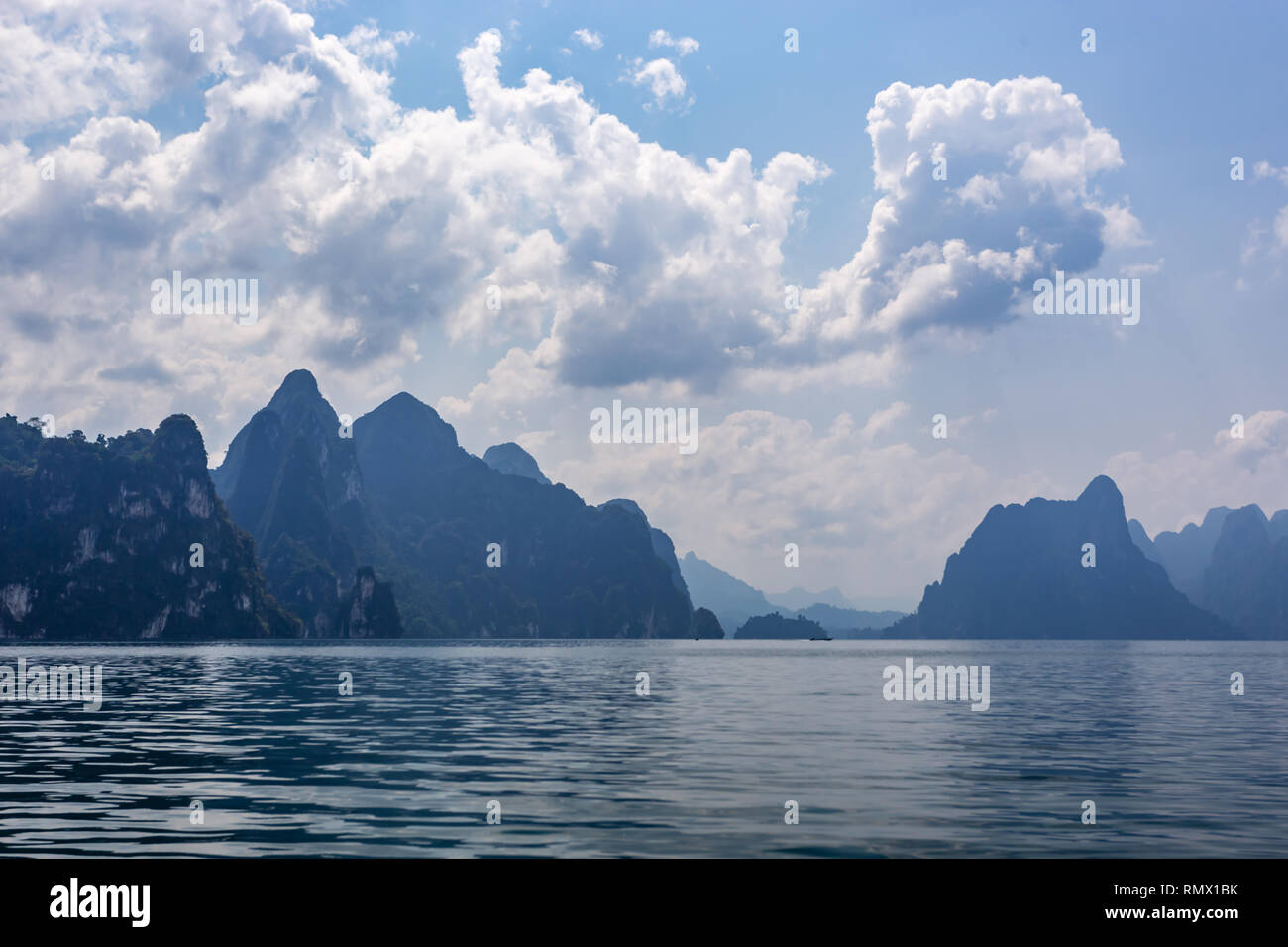 Khao Sok National Park, Cheow Lan Lake, Surat Thani, Thailand at sunny ...