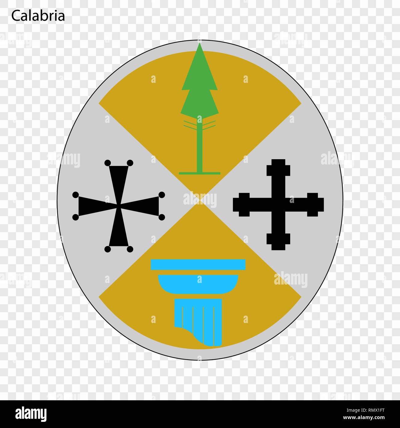 Emblem of Calabria, province of Italy. Vector illustration Stock Vector Image & Art - Alamy