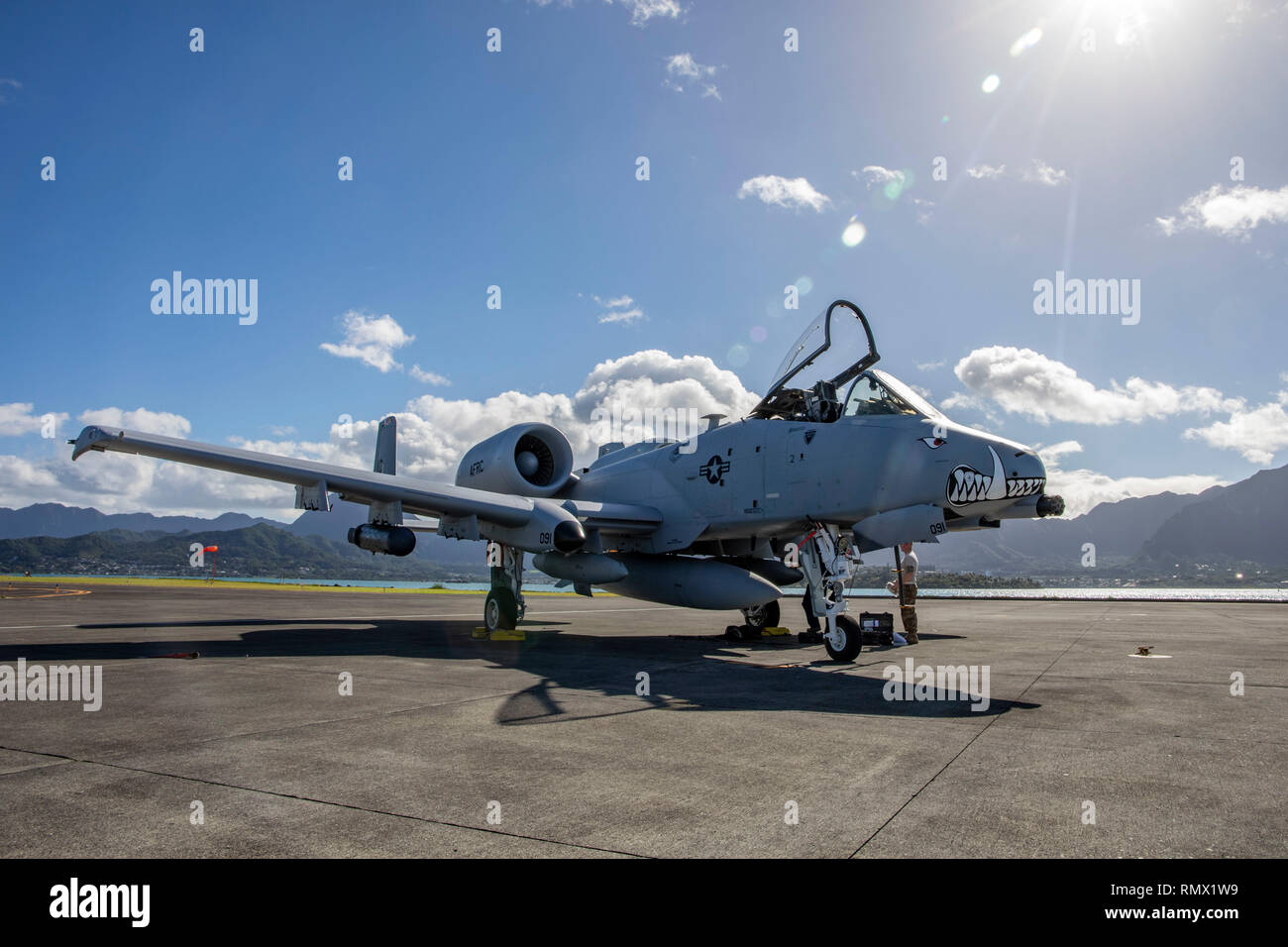 U.S. Airmen assigned to the 442nd Fighter Wing from Whiteman Air Force ...